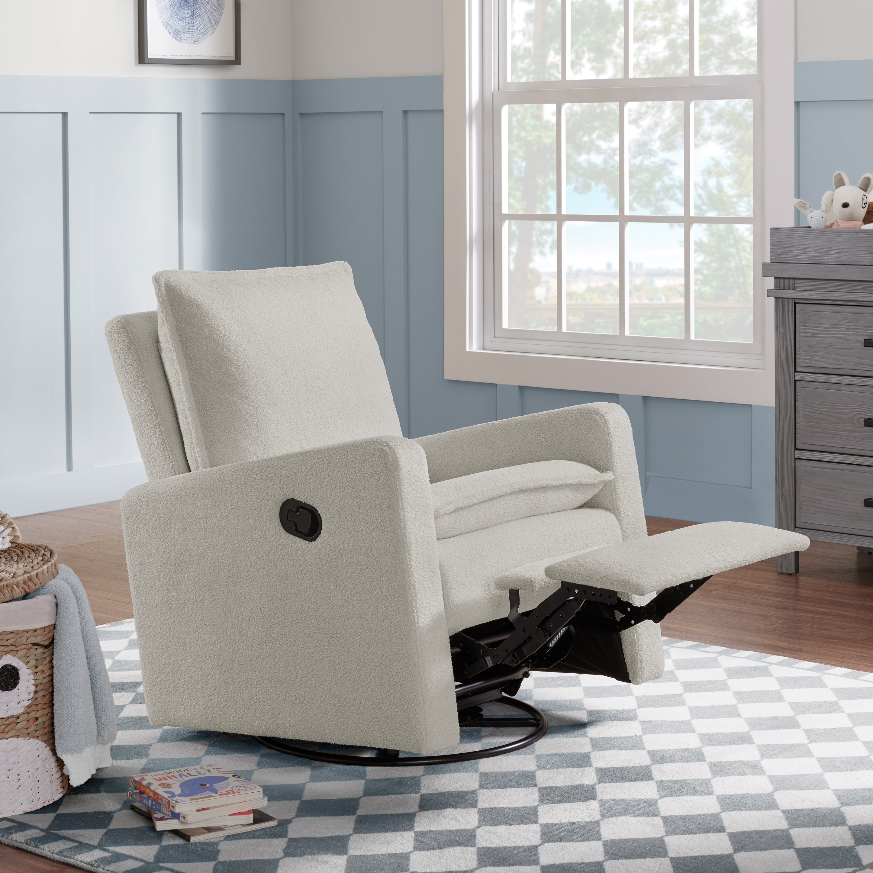 Uptown Swivel Rocker and Recliner – Soho Baby